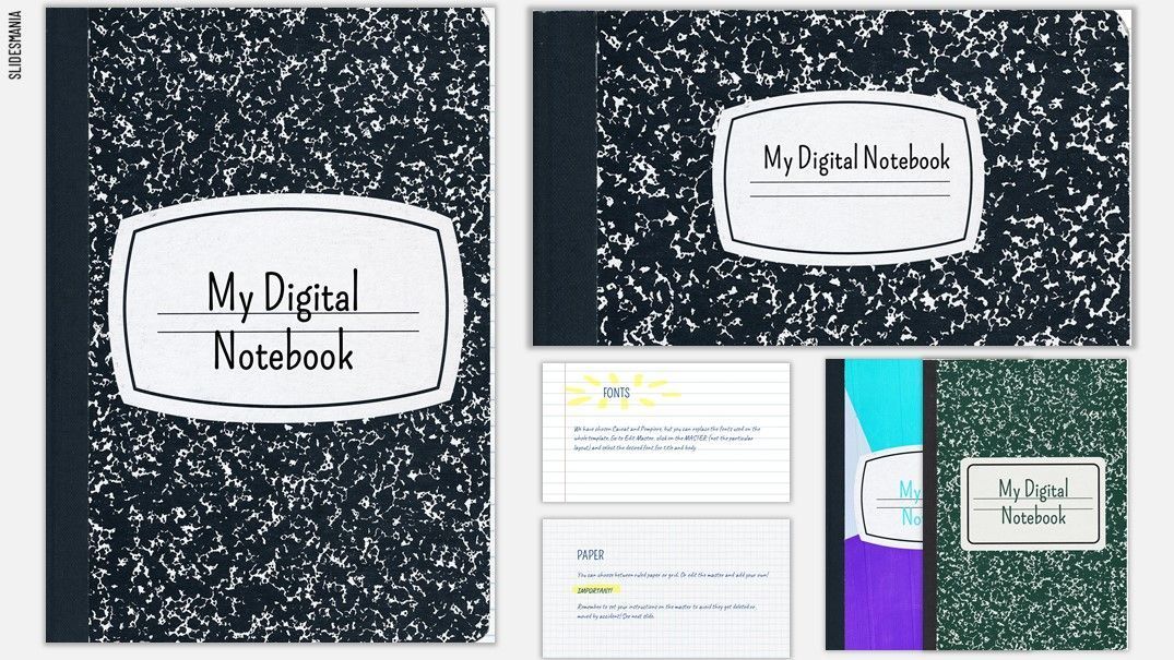 Digital Notebooks For Google Slides Or PowerPoint SlidesMania