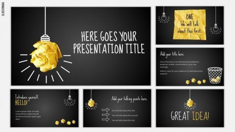 Digital ring binder template. - SlidesMania