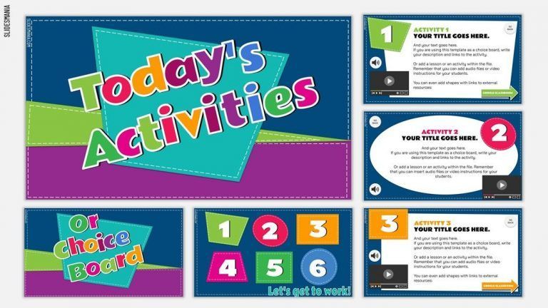 Free interactive choice board template and agenda for Google Slides and ...