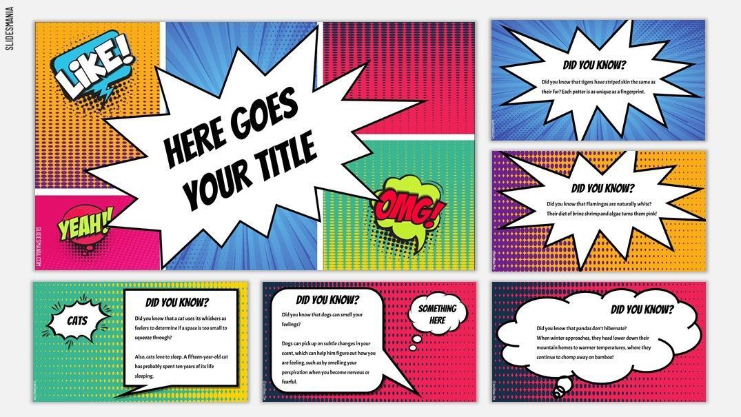 Comic Template Google Slides