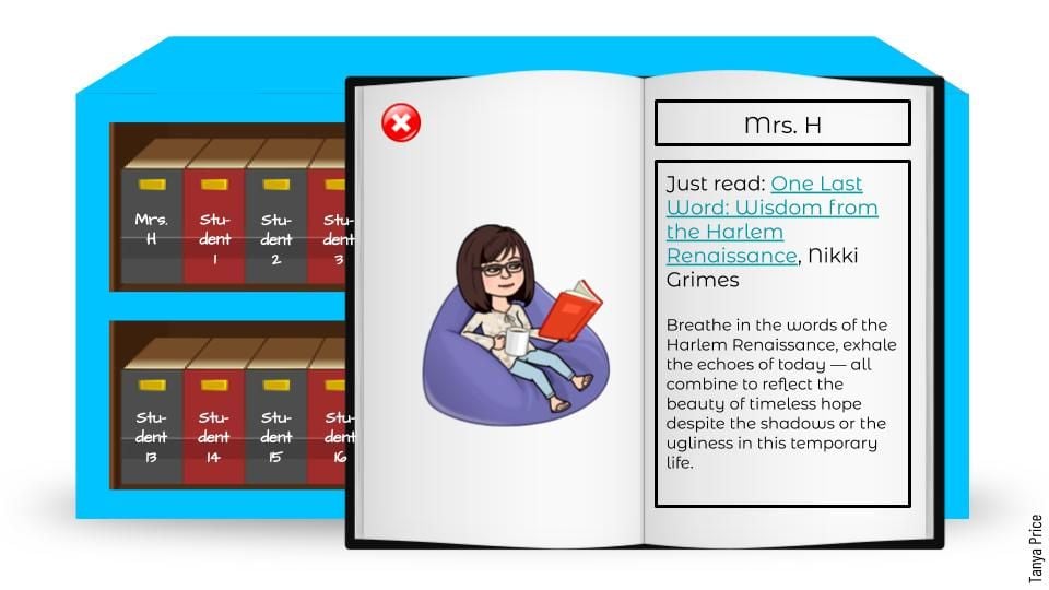Share What You're Reading! Tanya Price's template adapted by Laurie Hagberg