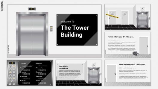 Elevator, interactive lesson template. - SlidesMania