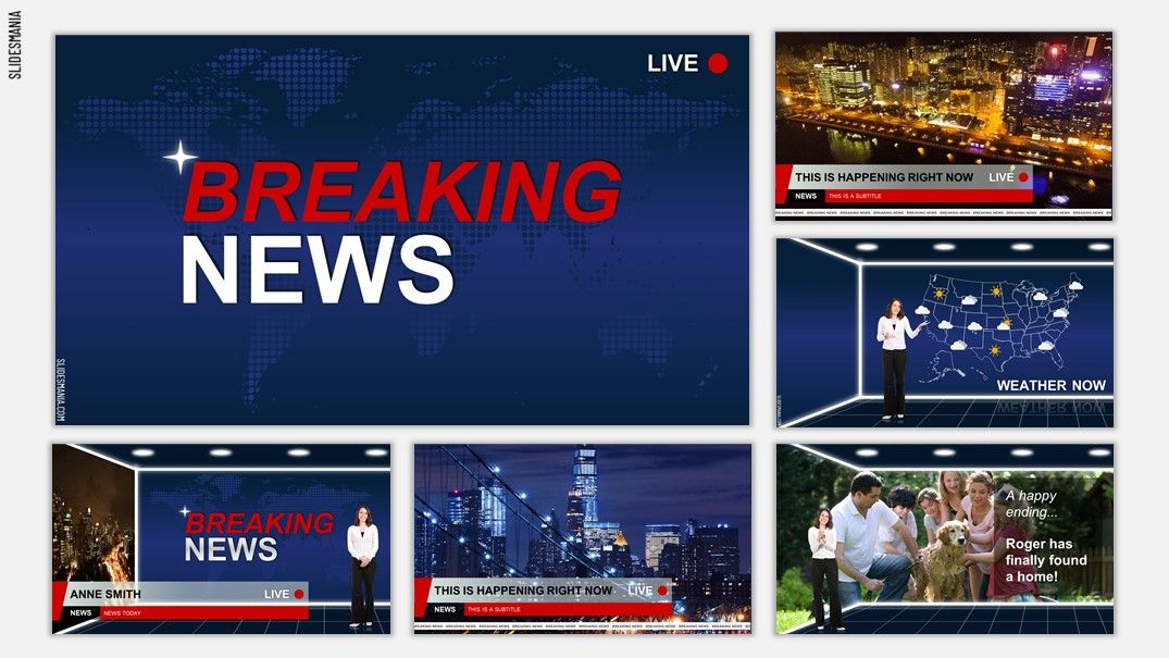 Breaking News A News Channel Template For Google Slides Or PowerPoint 