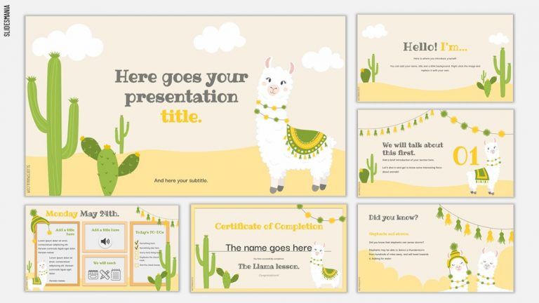 Free Google Slides themes and PowerPoint templates with Animals ...