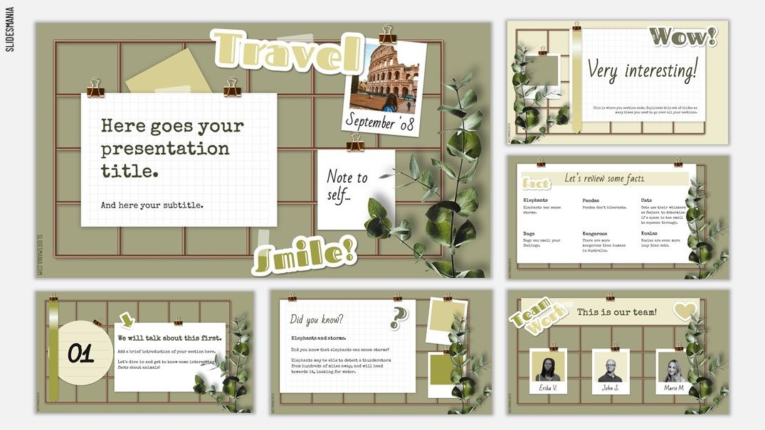 Powerpoint Vision Board Template