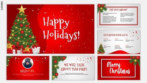 Happy Holidays | Free PowerPoint template & Google Slides theme