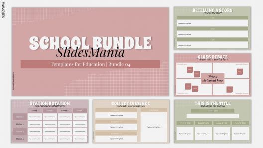 School Bundle 08 | Free education templates for Google Slides & PowerPoint