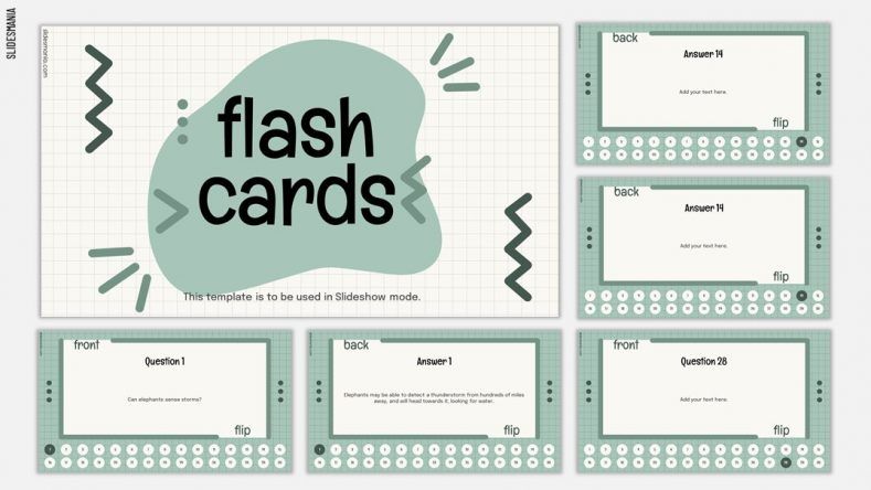 Flashcards Template Free PowerPoint Template Google Slides Theme