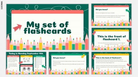 Interactive fun flashcards | Free PowerPoint template & Google Slides theme