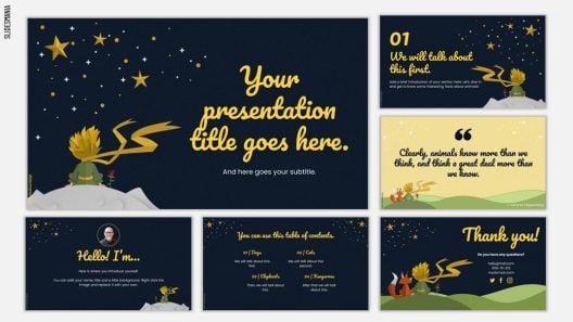 A Little Prince | Free PowerPoint template & Google Slides theme