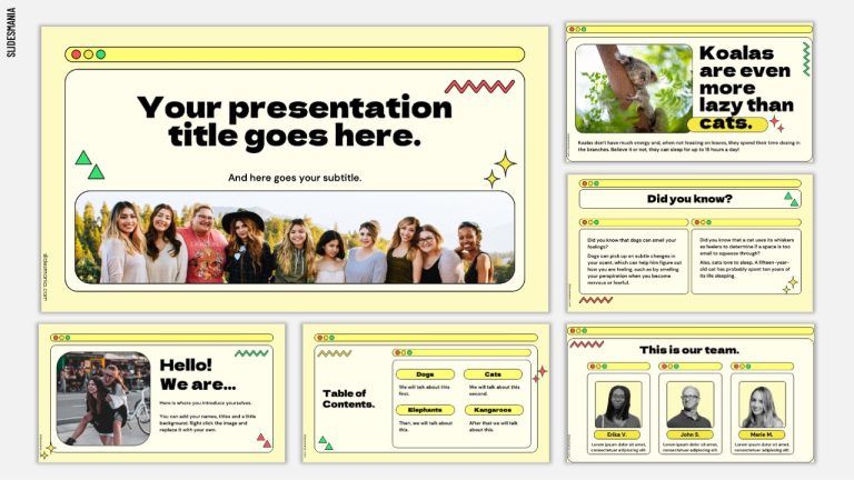 Yellow Templates for PowerPoint and Google Slides - SlidesMania