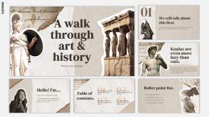 Art & History | Free PowerPoint, Canva & Google Slides template
