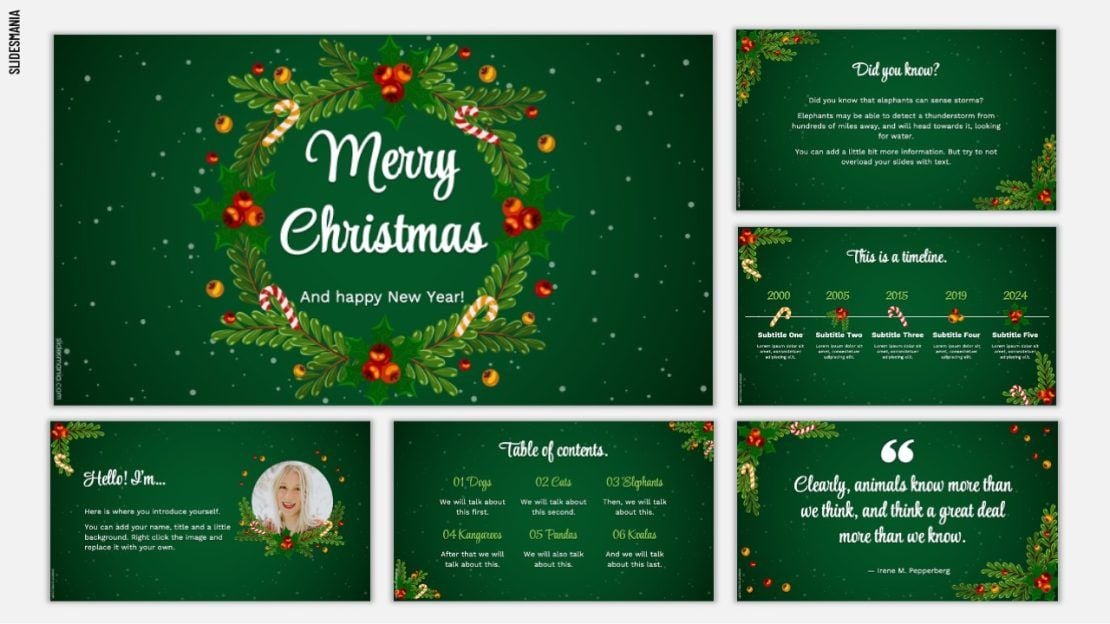 Free Gingerbread Christmas template for Canva, PowerPoint and Google ...