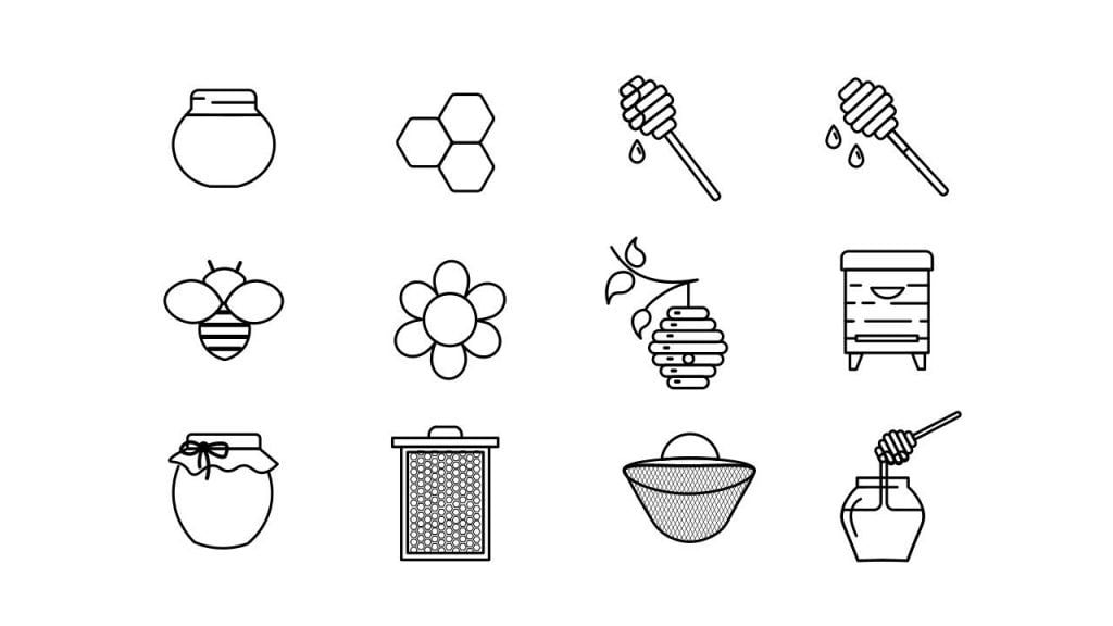 Honey Icon 15 Bee And Honey Icons Creative VIP