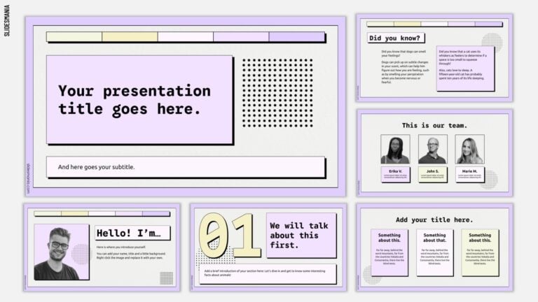 Free Simple PowerPoint templates and Google Slides themes for ...